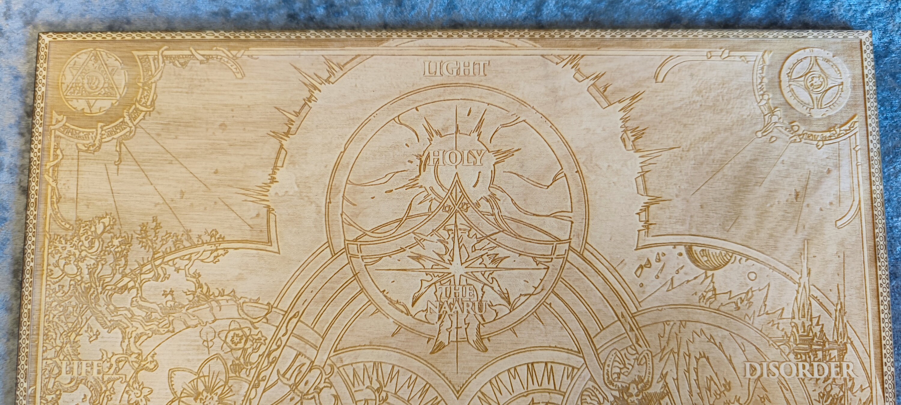 Laser Engraved World of Warcraft Chronicles Cosmology Chart - Etsy