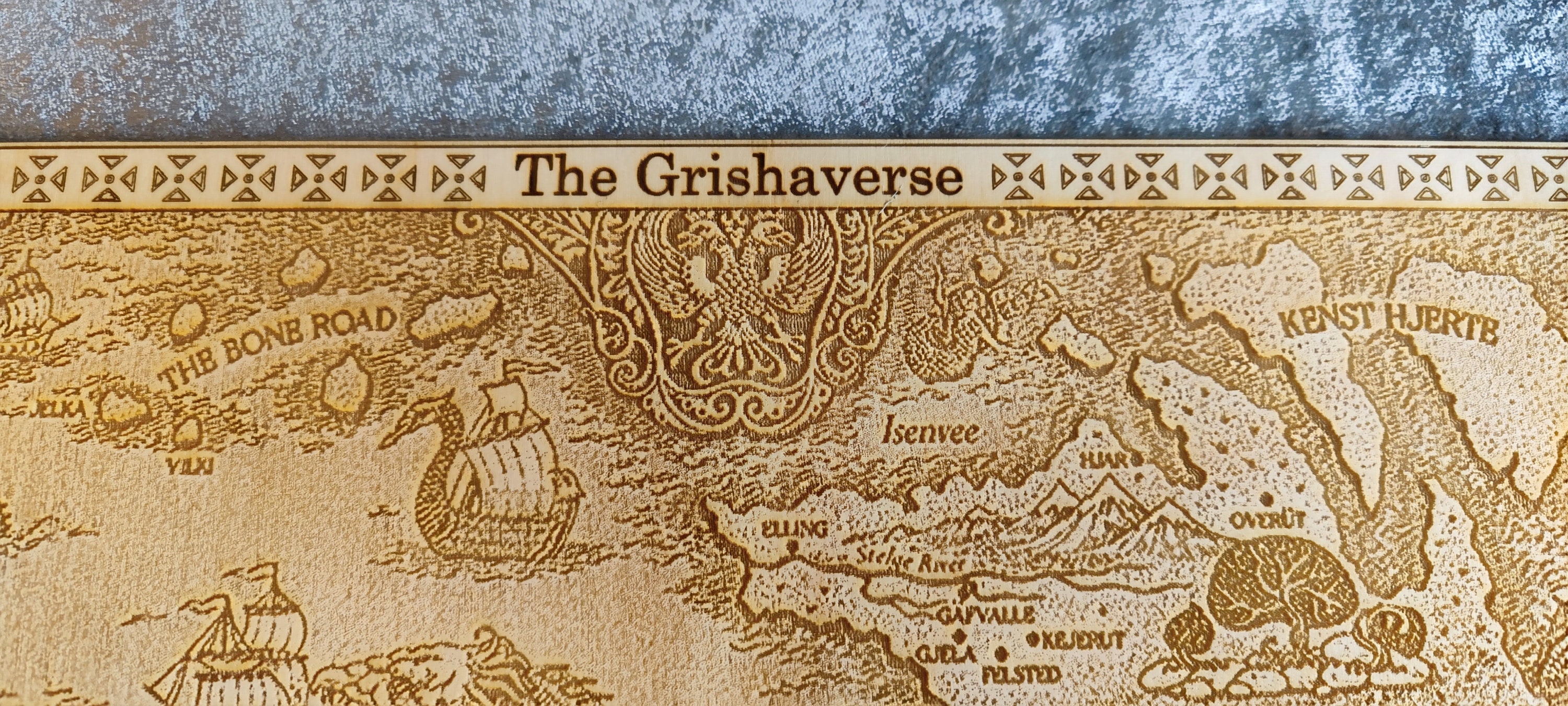 Laser Engraved Grishaverse World Map From the Grisha Universe - Etsy UK