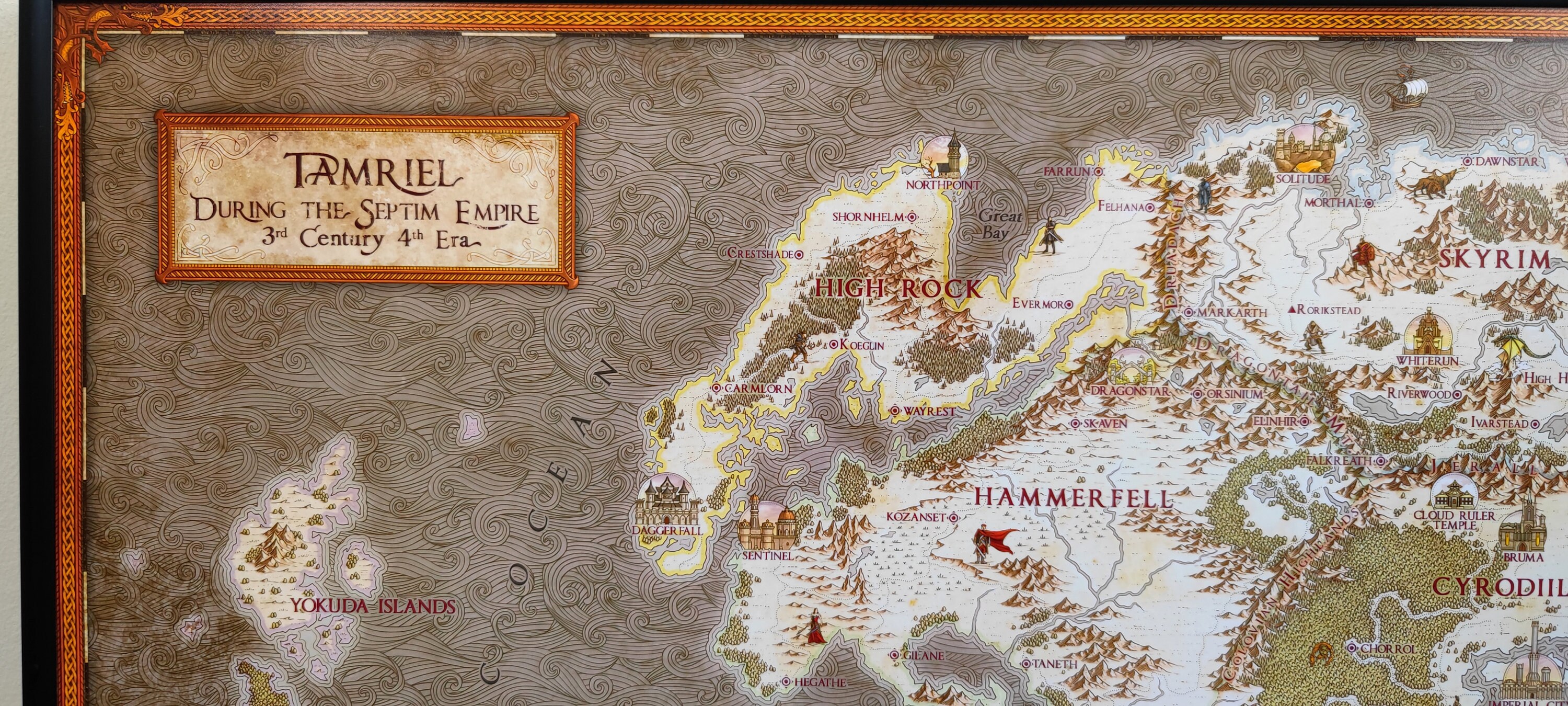 High Quality Map of Tamriel From the Elder Scrolls Online - Etsy UK