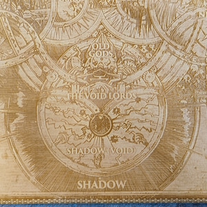 Laser Engraved World of Warcraft Chronicles Cosmology Chart - Etsy