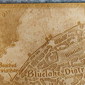 Laser Engraved Neverwinter City Map Neverwinter Online - Etsy UK