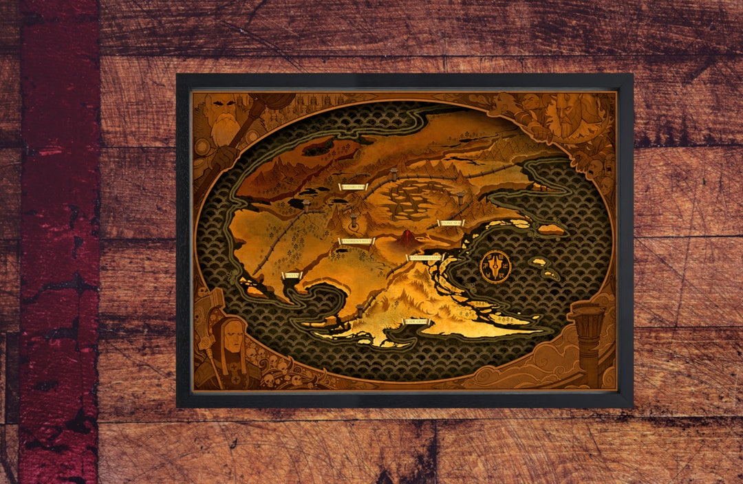 High Quality Map of the Tiers From the Tyranny Game - Etsy