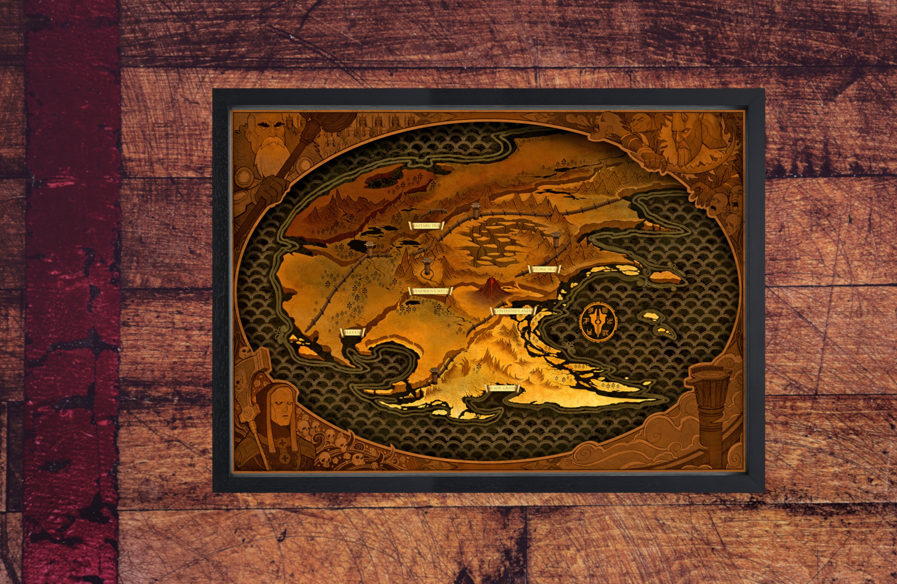 High Quality Map of the Tiers From the Tyranny Game - Etsy