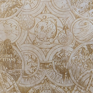 Laser Engraved World of Warcraft Chronicles Cosmology Chart - Etsy