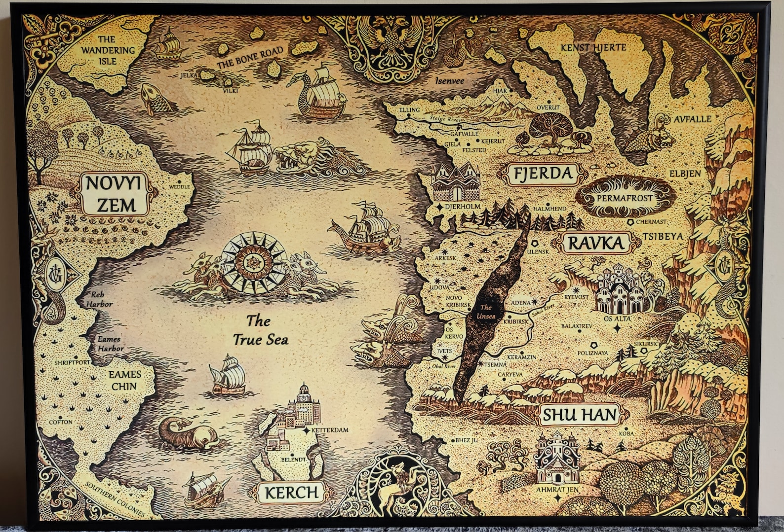 High Quality Grishaverse World Map From the Grisha Universe - Etsy