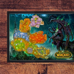 High Quality Poster of the Outlands Map From the Burning Crusade ...
