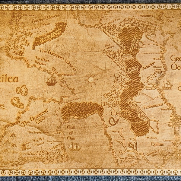 Map of Throne of Glass - Etsy Singapore