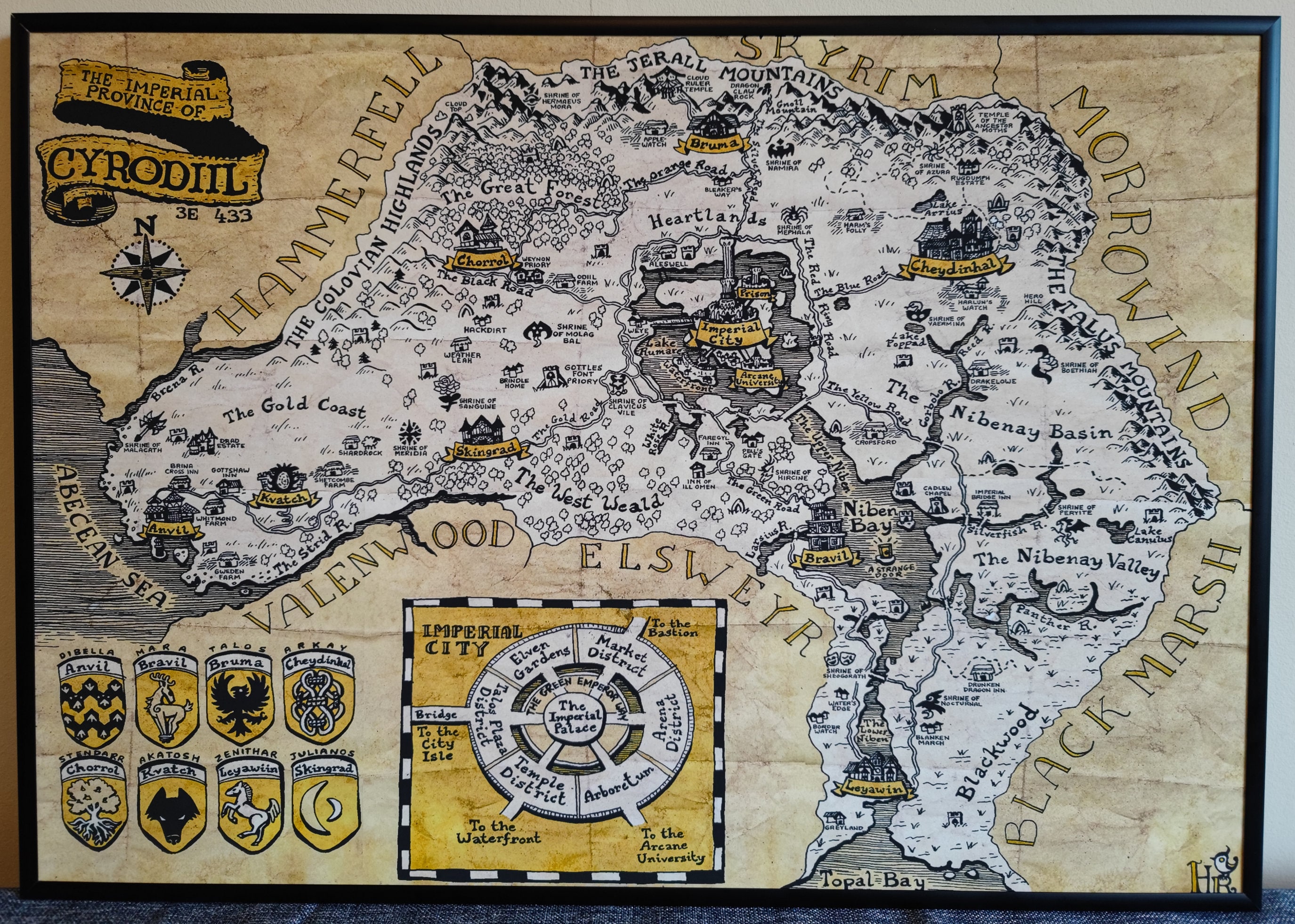 Elder Scrolls Online Cyrodiil Map