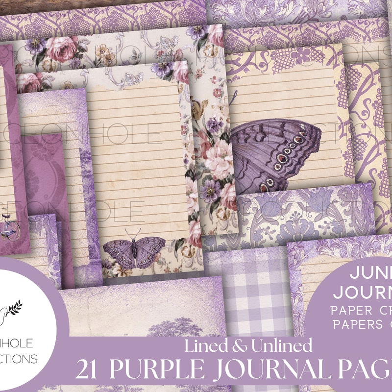 Purple Journal - Etsy UK