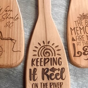 Personalized 18" Wood Paddle; Lake House Decor - Etsy