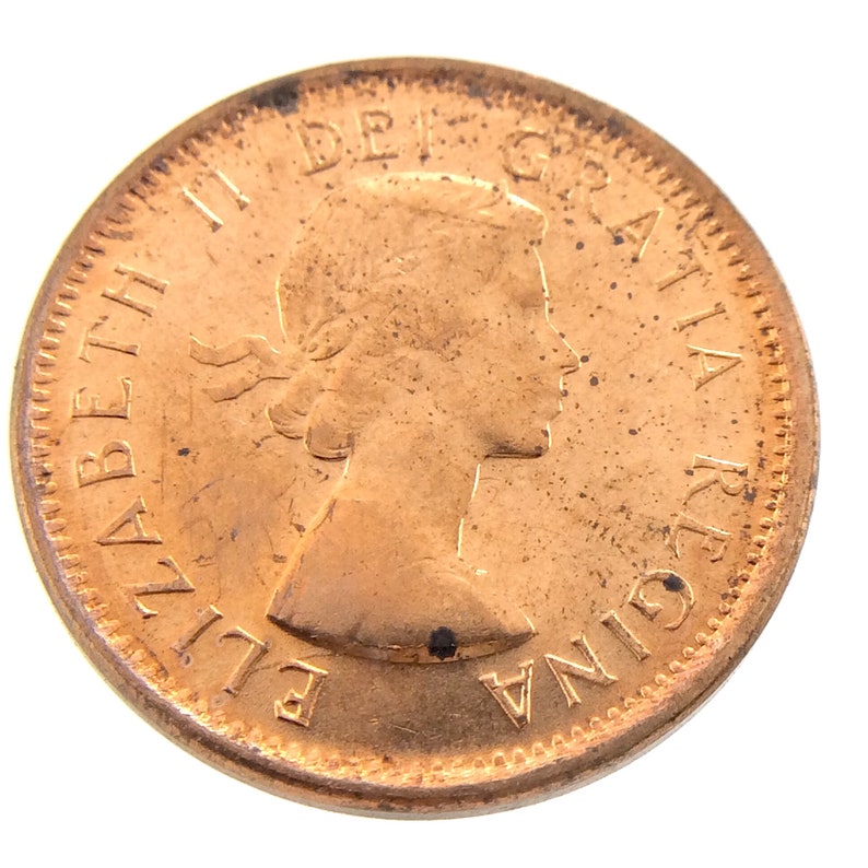 1962 Canada One 1 Cent Copper Penny Uncirculated Canadian Coin Fresh ...