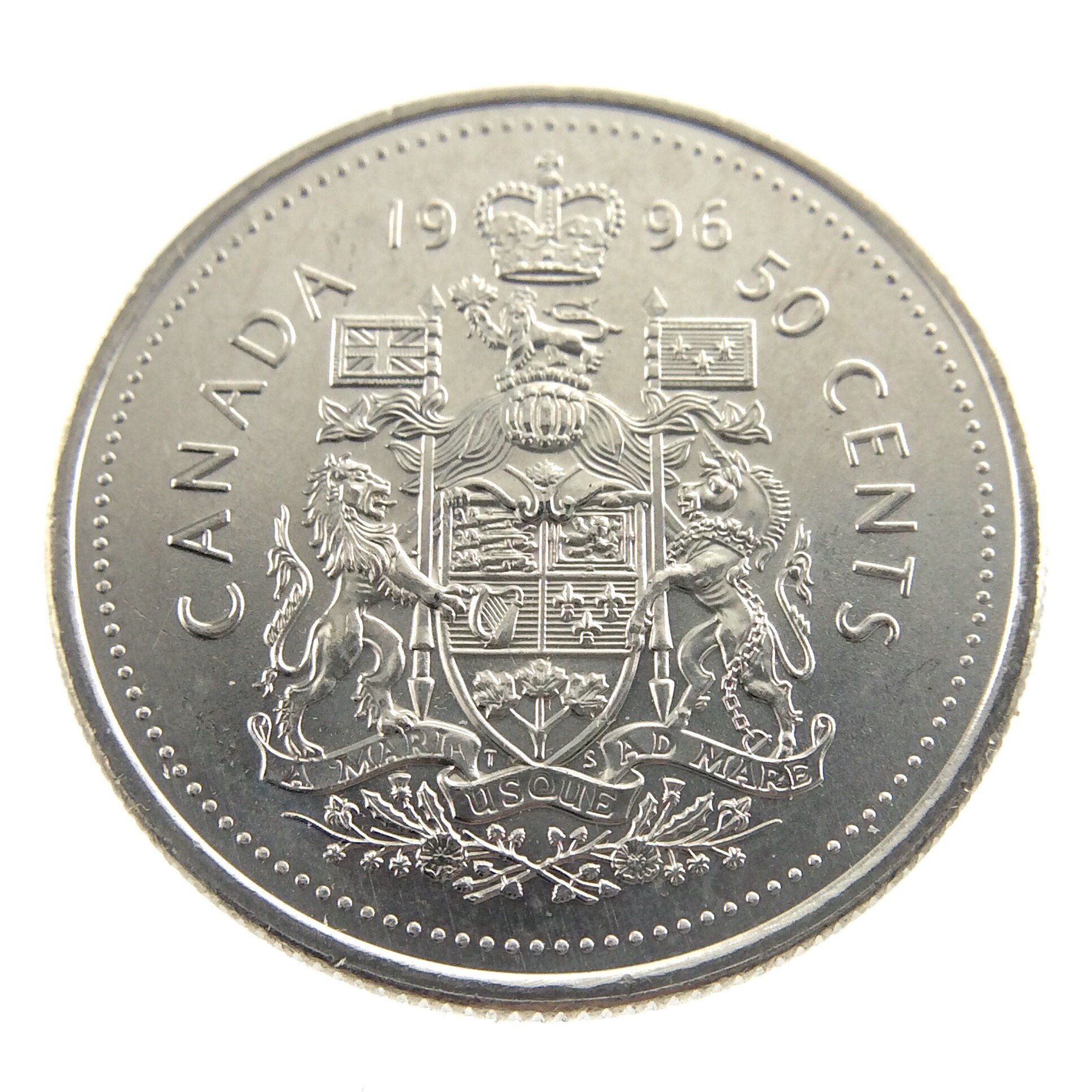 1996 Canada 50 Fifty Cents Half Dollar Canadian Brilliant Uncirculated ...