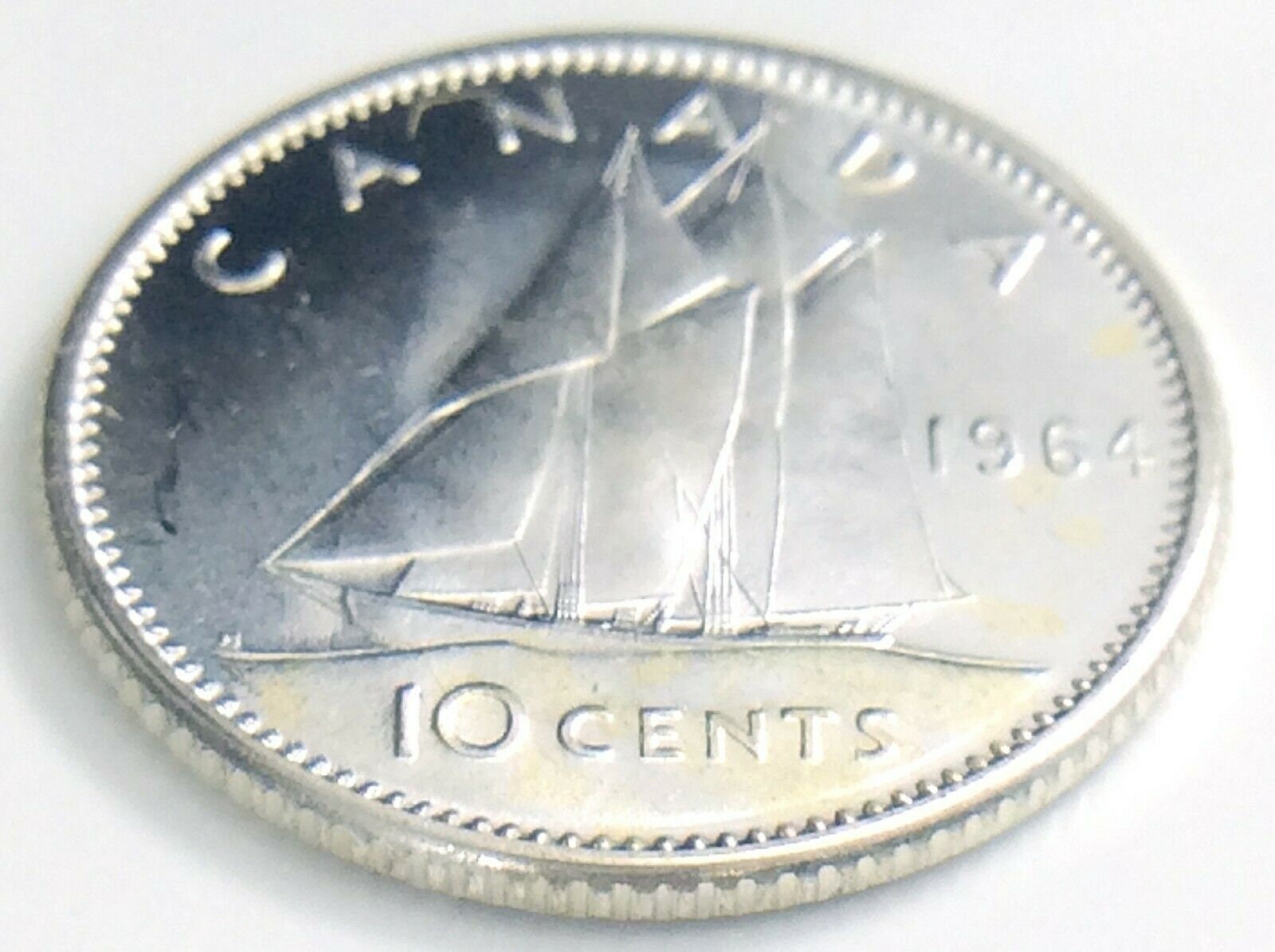 1964 Canada Ten 10 Cent Dime Canadian Brilliant Uncirculated | Etsy