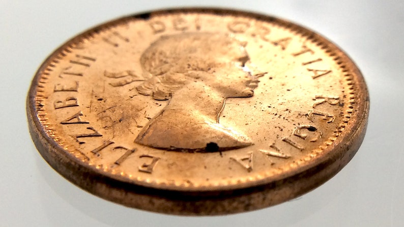 1962 Canada One 1 Cent Copper Penny Uncirculated Canadian Coin Fresh ...