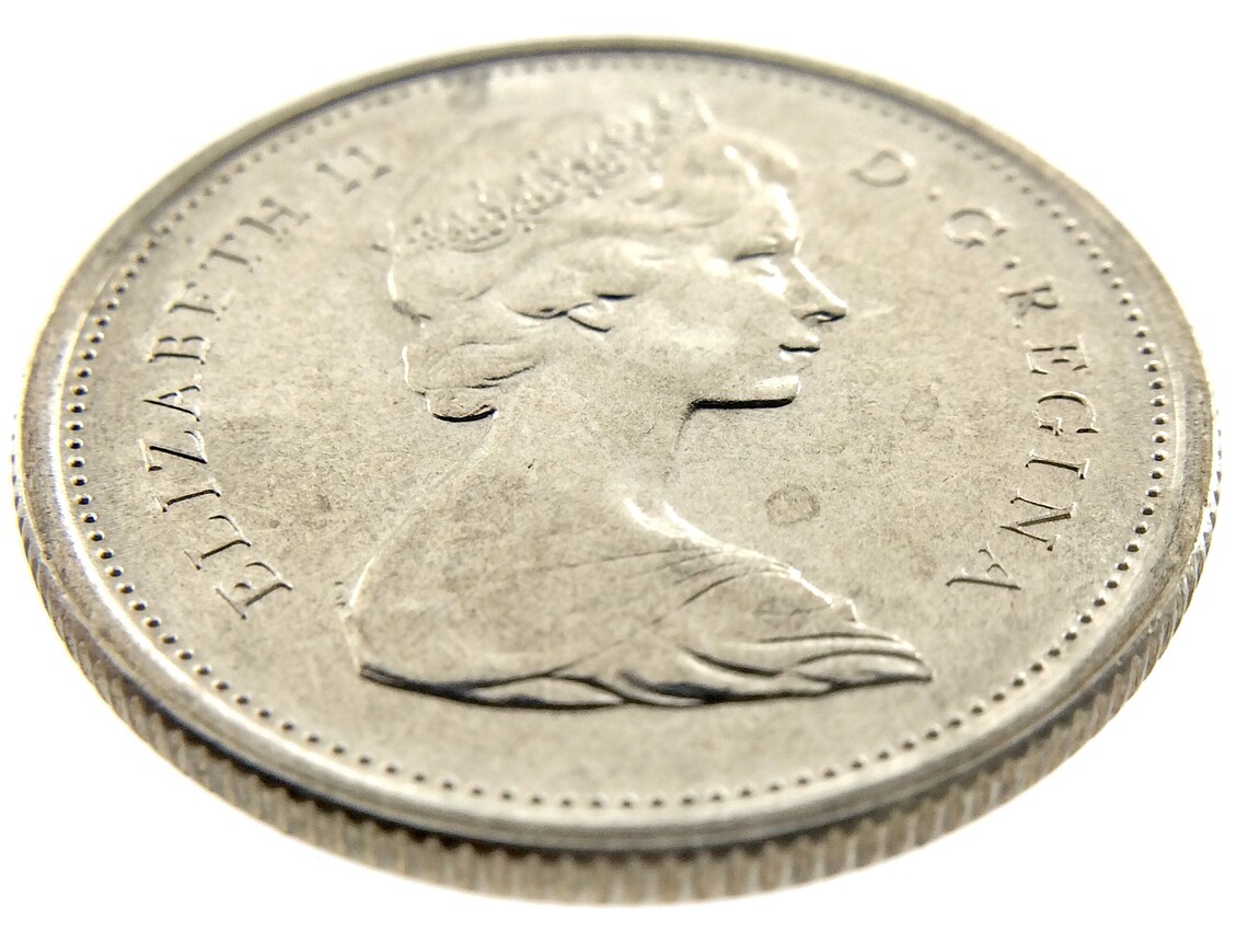 1972 Canada Twenty Five 25 Cents Nickel Quarter Canadian Brilliant ...