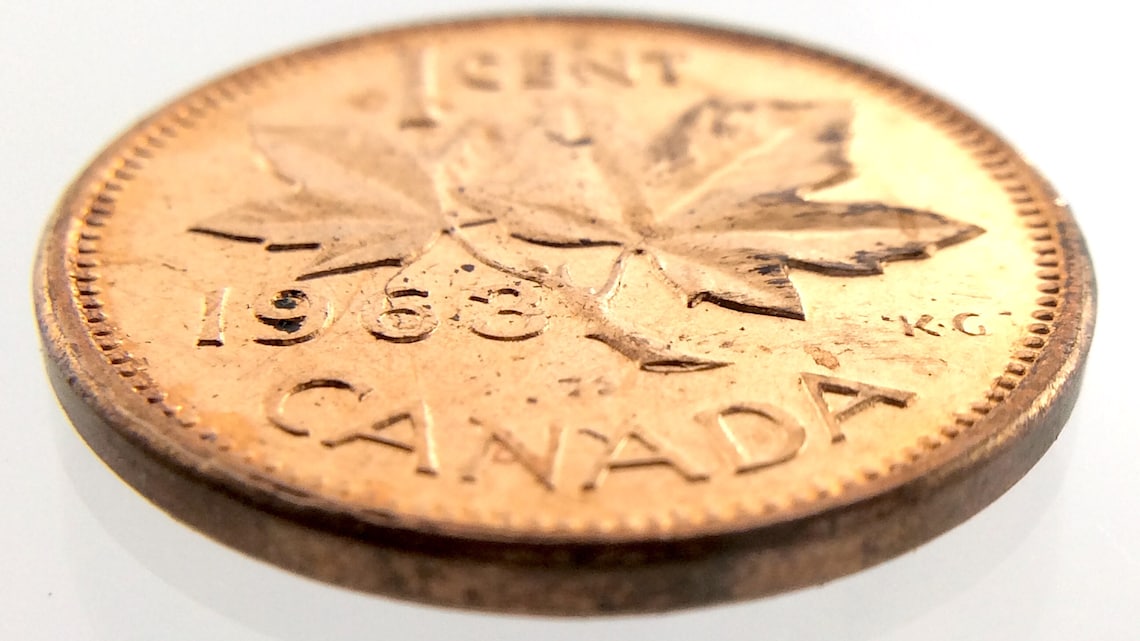 1963 Canada One 1 Cent Copper Penny Uncirculated Canadian Coin Fresh ...