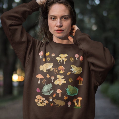 Goblincore Clothing Mushroom Sweatshirt Cottagecore Clothes - Etsy UK