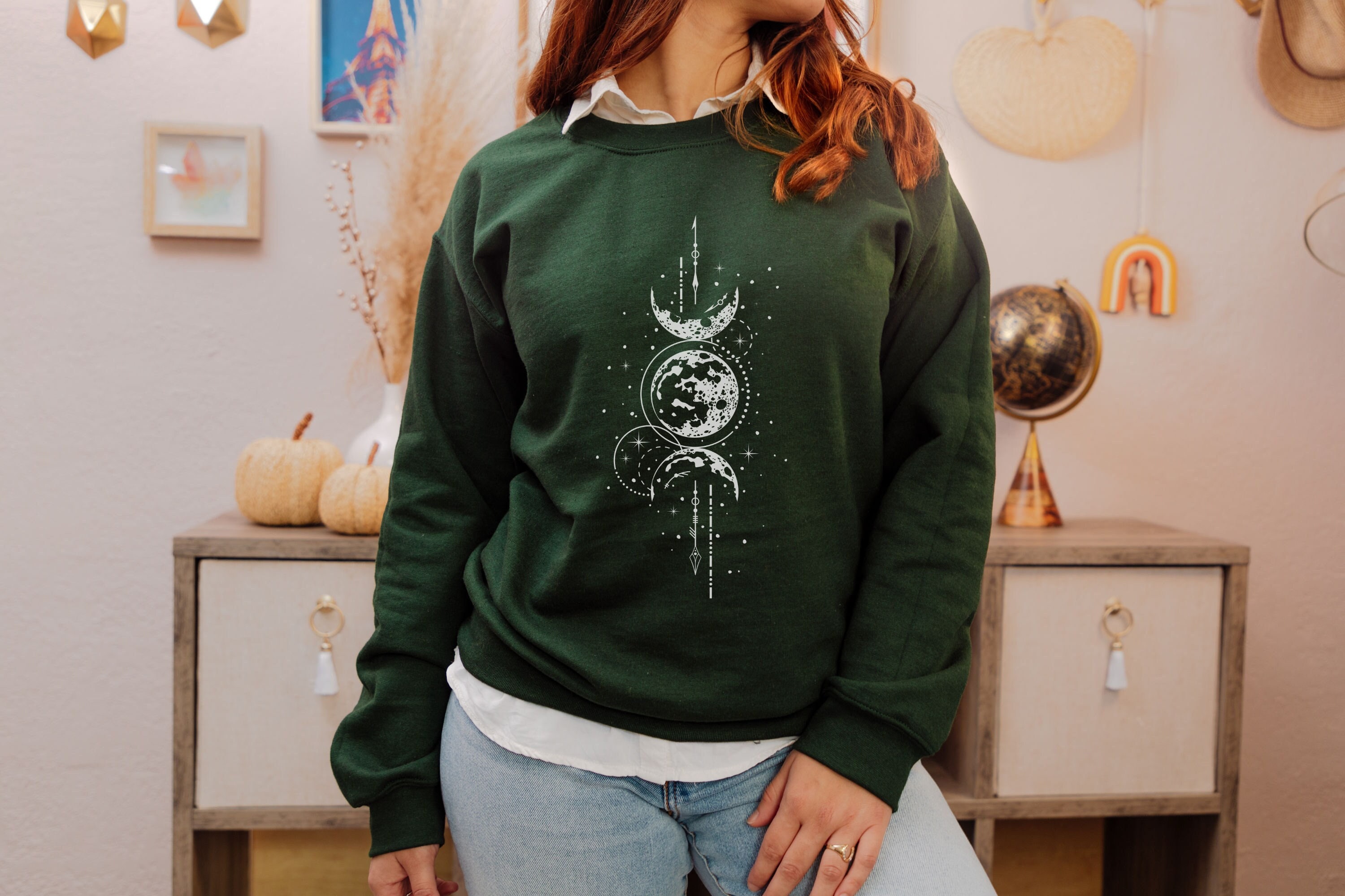 Celestial Moon and Stars Sweatshirt Astronomy Lover Shirt Gift - Etsy UK