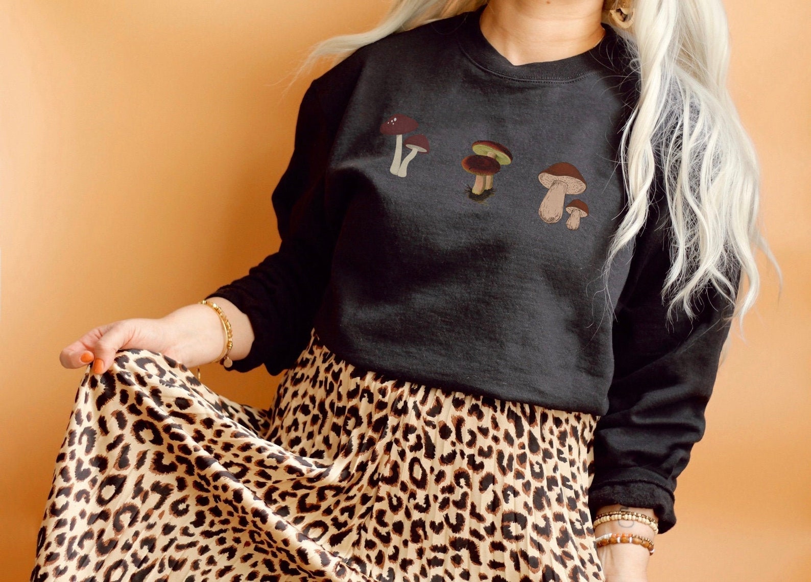 Goblincore Clothing Mushroom Sweatshirt Cottagecore Clothes - Etsy UK