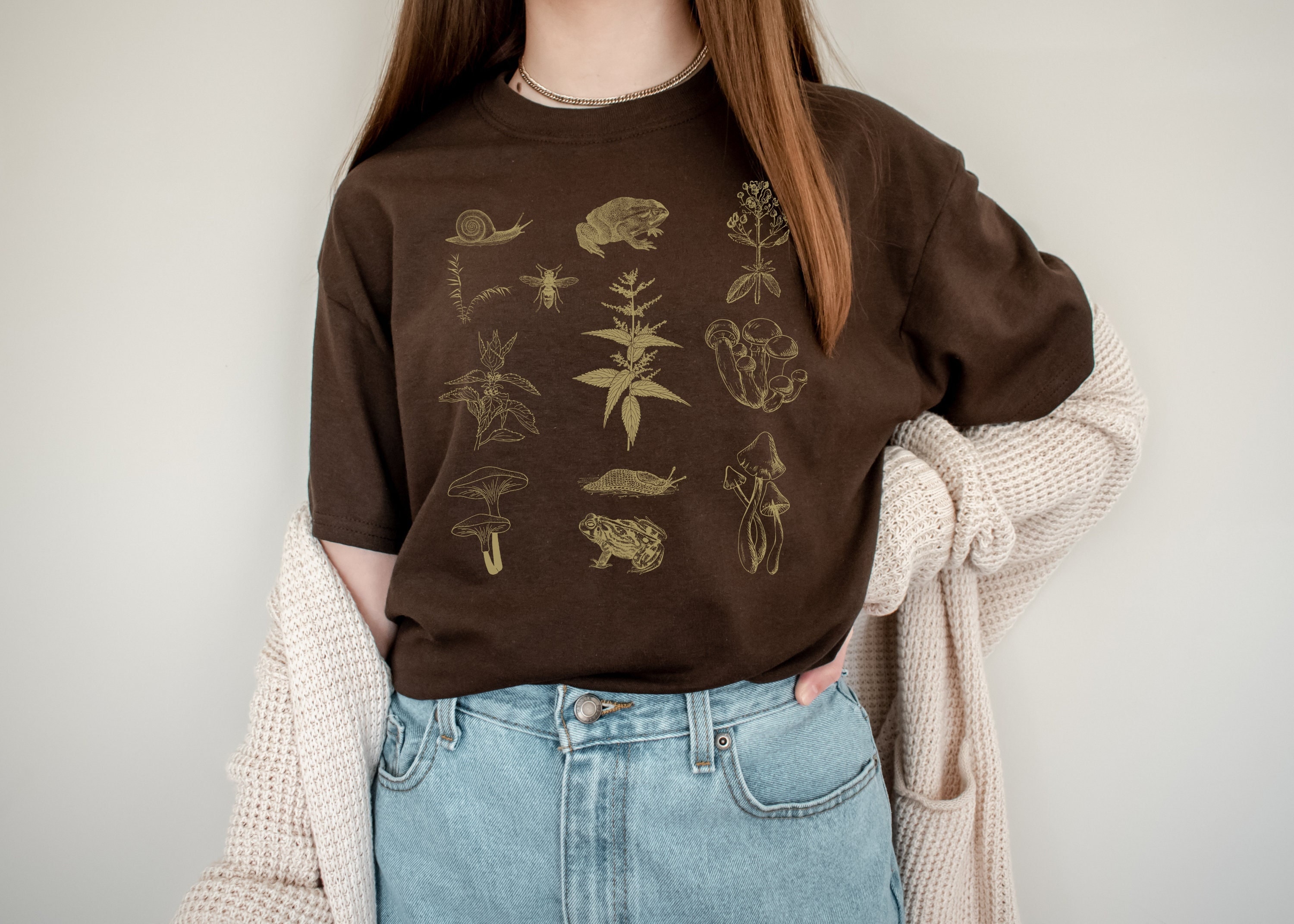 Goblincore Clothing Mushroom Apparel. Frog Snail Slug Weeds. - Etsy