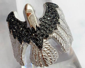 Eagle Ring // 14k or 18k Solid Gold - Etsy