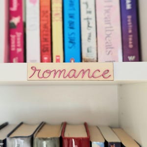 Bookshelf Labels - Shelf Decorations - Repositionable Book Cart Sign ...