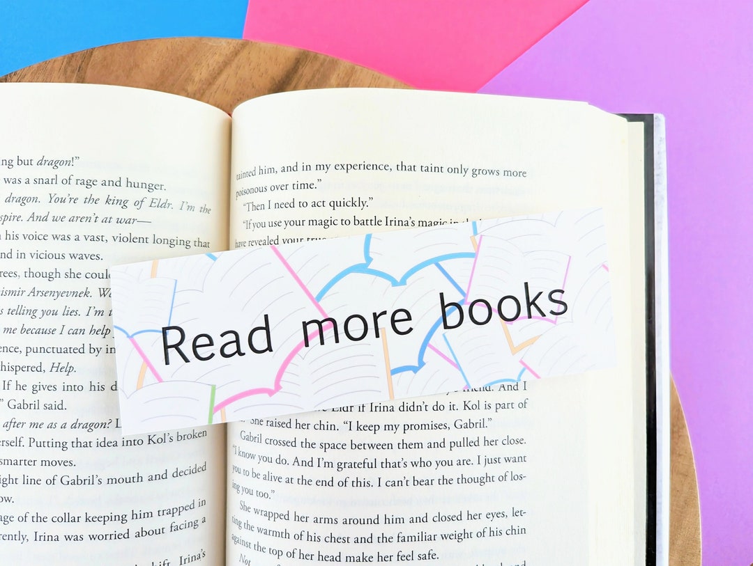 Read More Books Bookmark -laminated Bookmarks -book Lover Gift- Reading ...