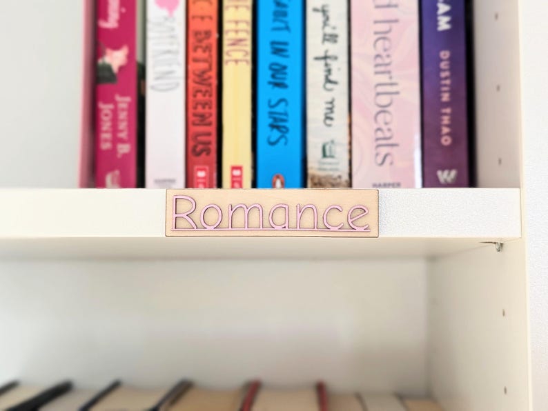 Bookshelf Labels - Shelf Decorations - Repositionable Book Cart Sign ...