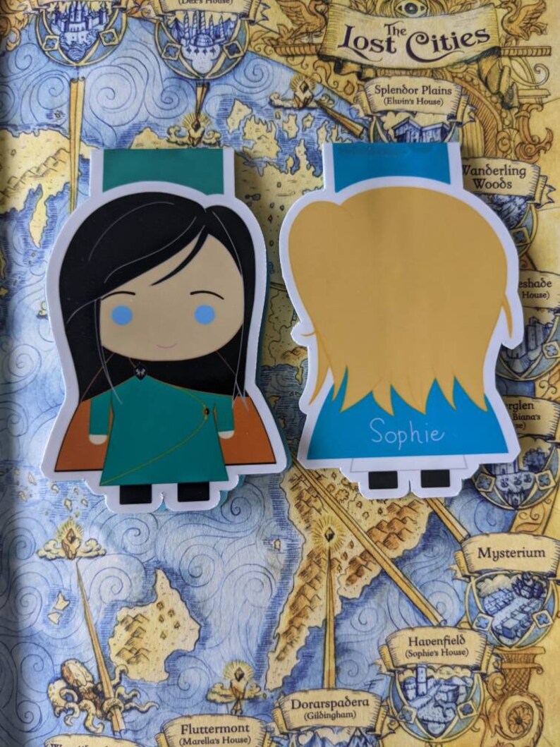 Keeper of the Lost Cities Inspired Magnetic Bookmarks Kotlc | Etsy