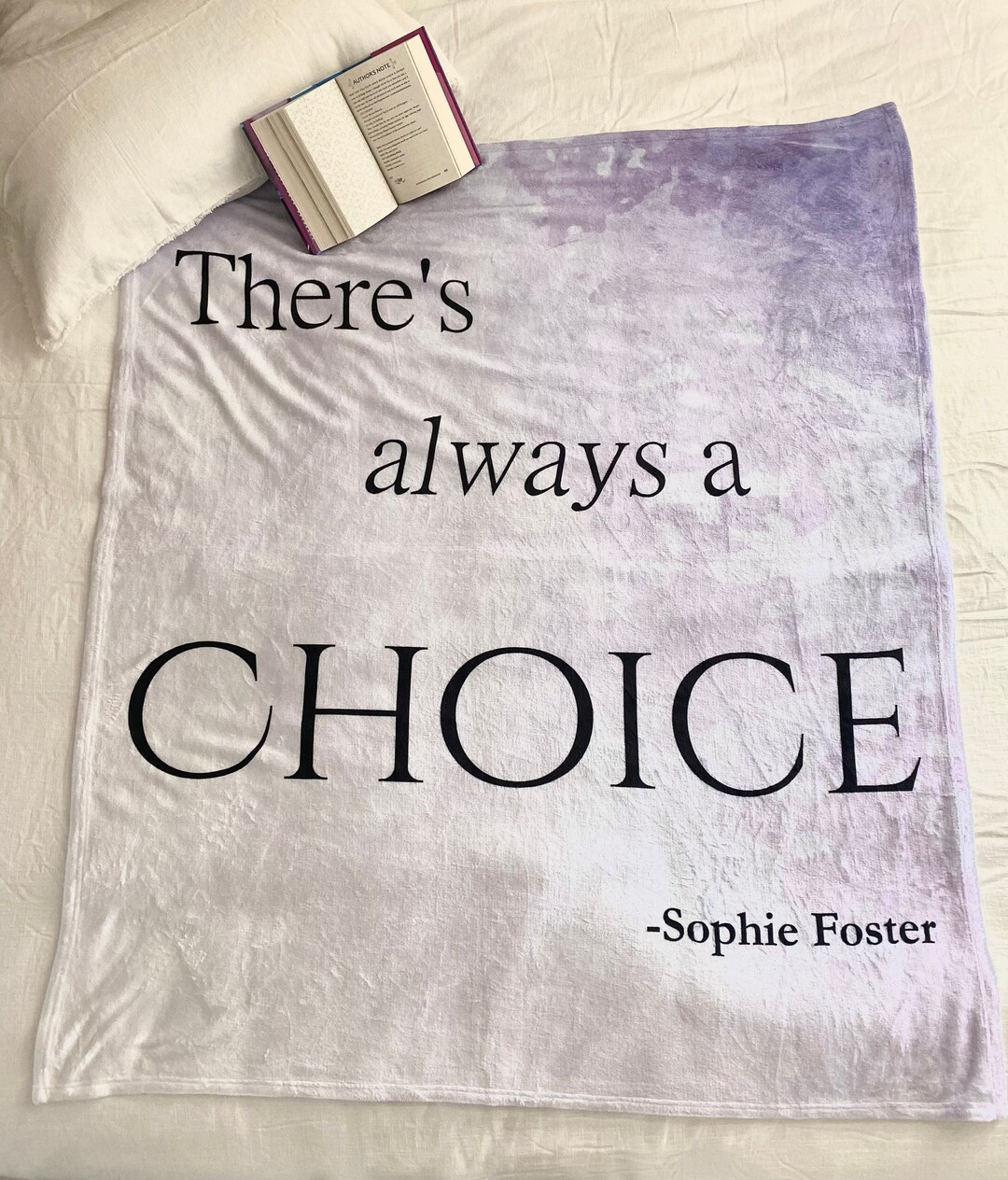 Sophie Foster There's Always A Choice Throw Blanket - Keeper of the ...
