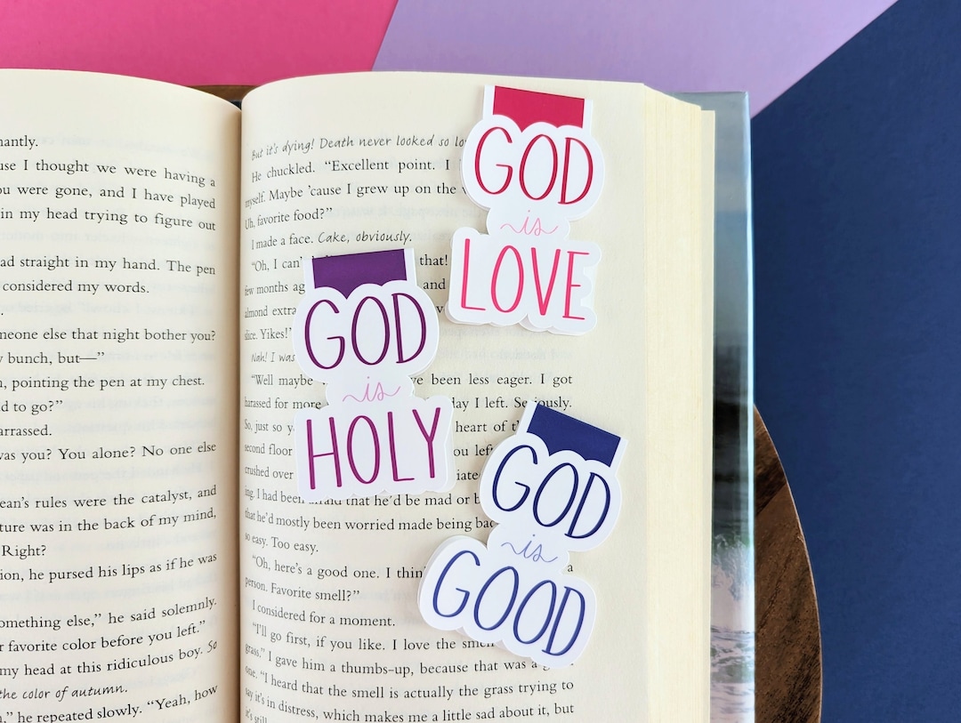 God is Love, Good, Holy Magnetic Bookmarks - Christian Bookmarks-gift ...