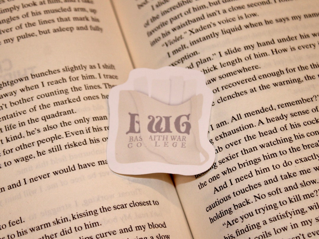 Scribe Bag Fourth Wing and Iron Flame Waterproof Sticker - Etsy