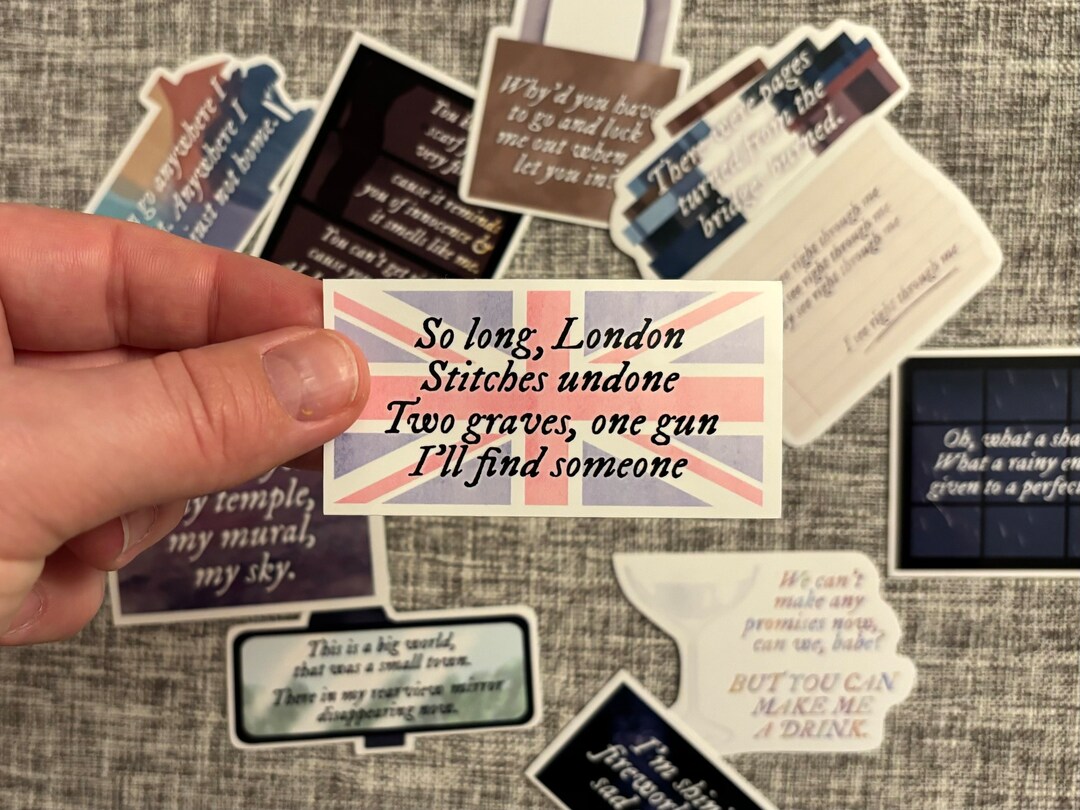 Swiftie Track Fives 11 Sticker Pack Water Resistant Stickers - Etsy