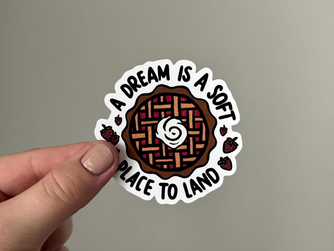 Waitress, Soft Place to Land | Water Resistant Sticker - Etsy