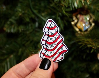 Little Debbie Christmas Tree Cake Water Resistant Vinyl Sticker 3x2 ...