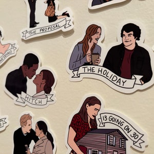 2000s Rom Com 10 Sticker Pack Waterproof Stickers - Etsy