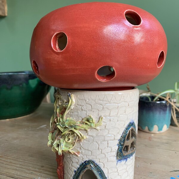 Toadstool Lamp - Etsy UK