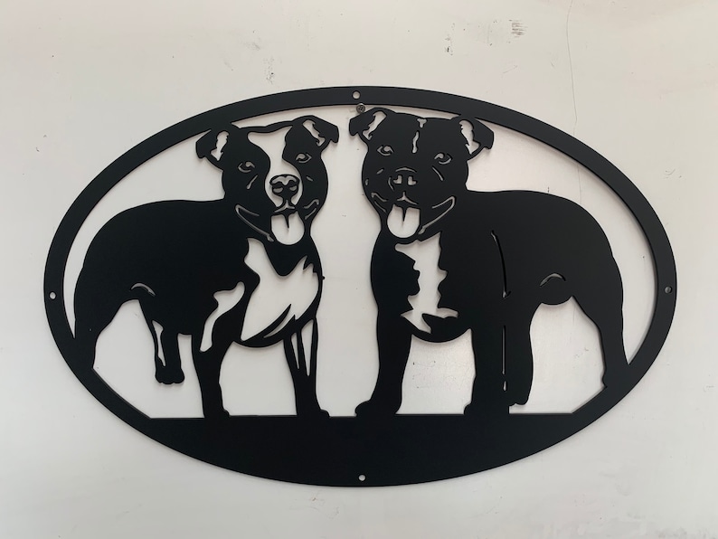 Pit Bull Staffordshire Terrier DXF SVG - Etsy Australia