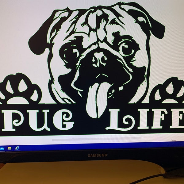 Pug Art - Etsy