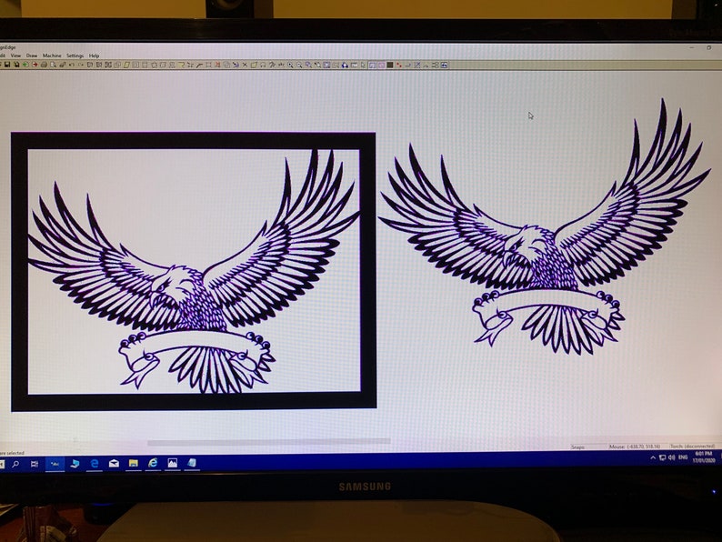 Eagle Flying DXF SVG - Etsy