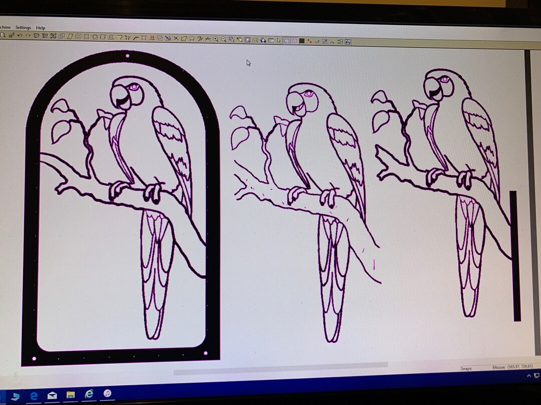 Australian Parrot Dxf Svg - Etsy Australia