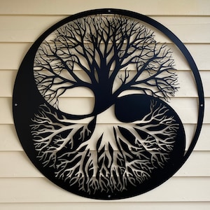 Tree of Life Ying Yang DXF SVG EPS Png - Etsy