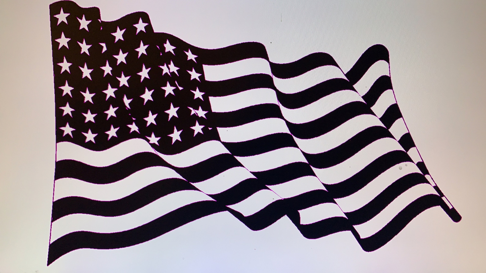 American Flag Waving Dxf Svg - Etsy