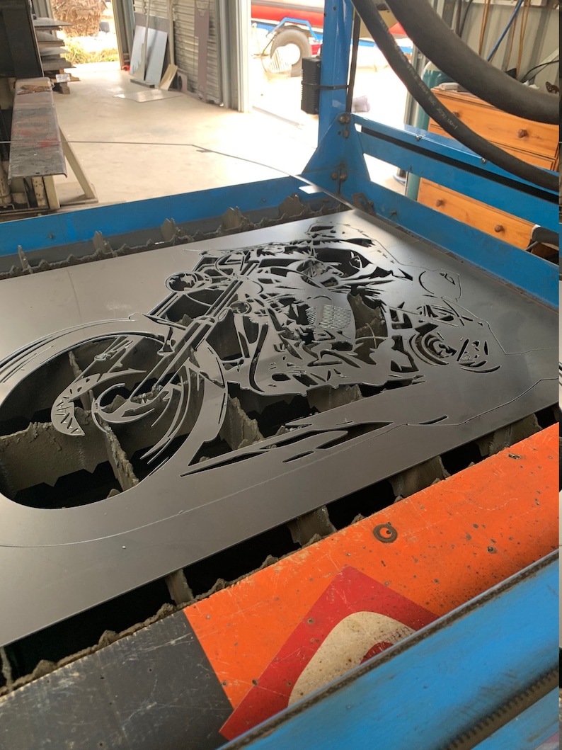 Harley Chopper DXF SVG Motorbike - Etsy