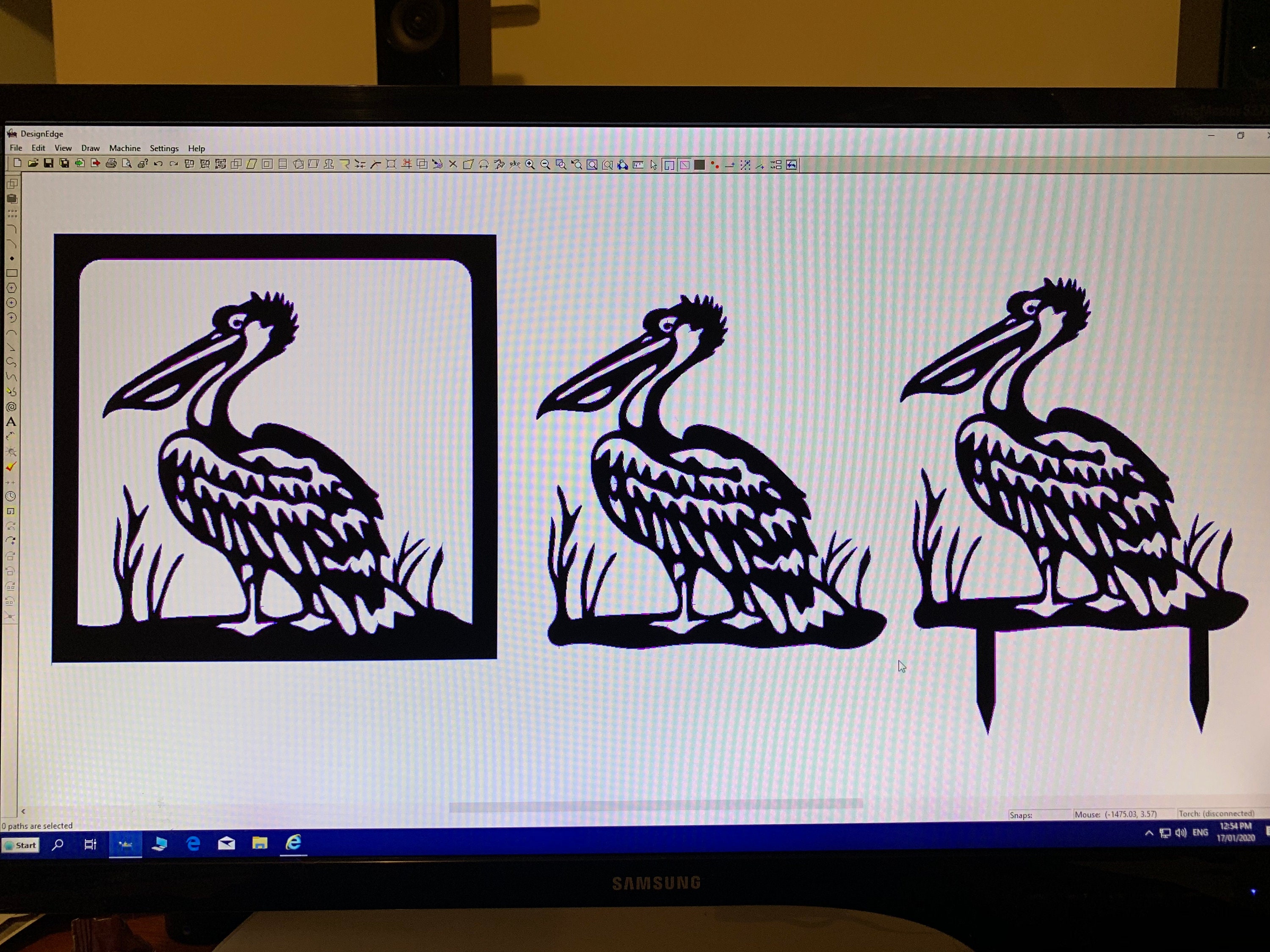 Australian Pelican DXF SVG Bird - Etsy