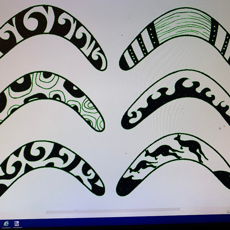 Boomerang Wall Art - Etsy