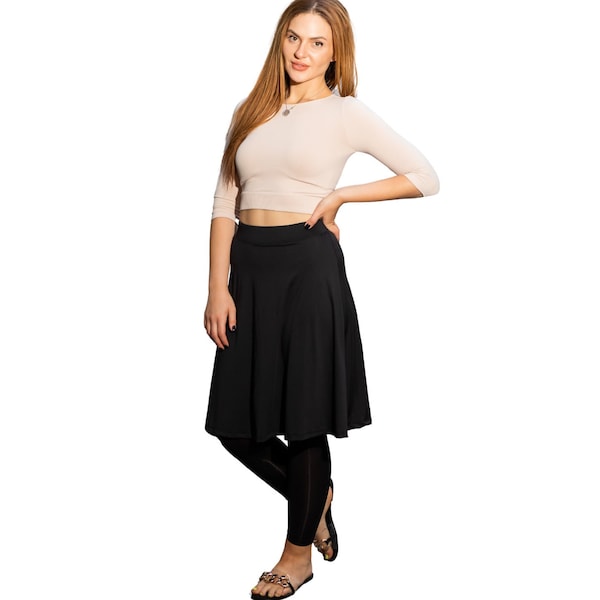 Modest Exercise Skirt, Swim Skirt Swimwear Swimsuit Tzniut Tznius Skirt ...