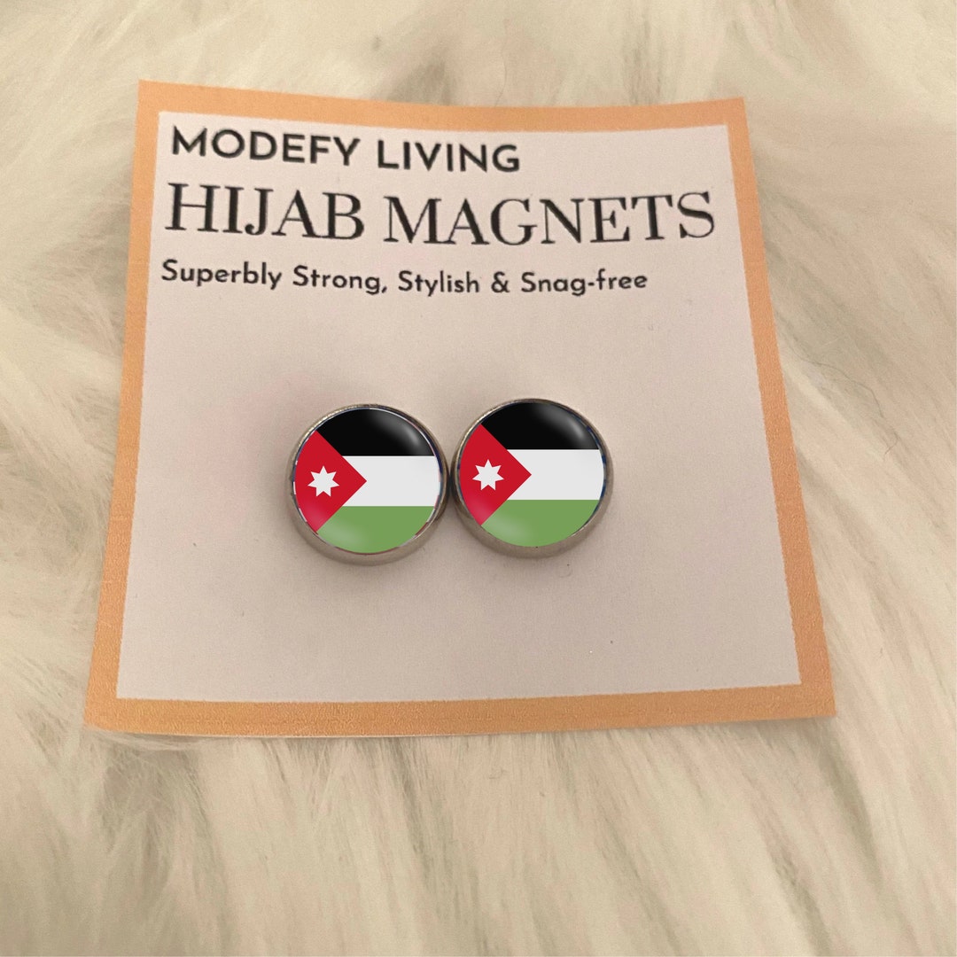 Hijab Magnets | Hijab Pins| Hijab Closure | Jordan Flag | Jordan Magnet ...