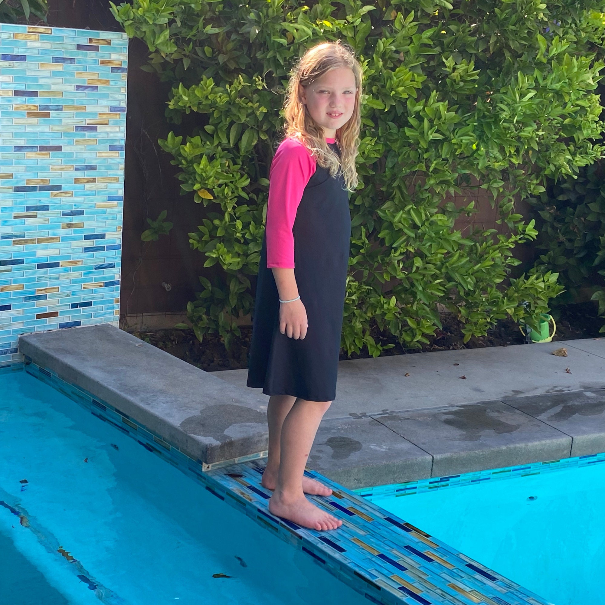 Swimwear for Girls Modest Swimdress Beach Coverup Pool - Etsy