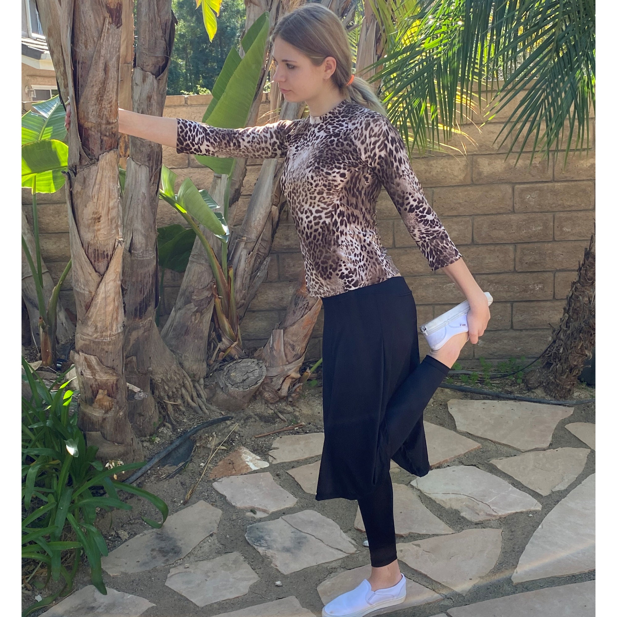 Extra Long Skirted Leggings Modest Activewear Jewish Tzniut, Muslimah ...